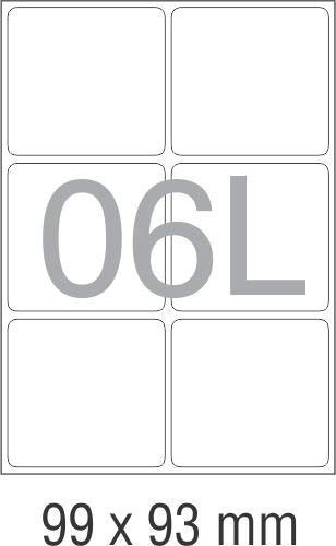 Novajet Self Adhesive Labels (6 Labels per Sheet) (Pack of 1000 ...