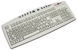 Amazon.com: Keys-U-See Large Print Keyboard: Ivory with Black Print ...