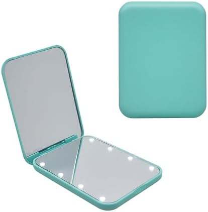 Amazon.com - LED Lighted Travel Makeup Mirror, 1x/3x Magnification ...