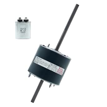 D1092 RV Air Conditioner Fan Motor with Capacitor,Sleeve Bearing1/3 HP ...