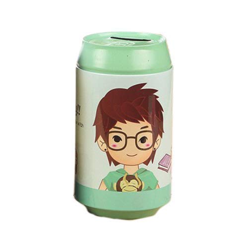 Pack of 5 Cartoon Kids Money Box Bank Cartoon Tin Metal Piggy Bank ...