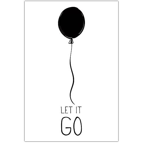 Amazon.com: Let It Go Balloon Motivational Wall Art : Home & Kitchen