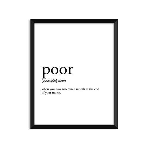 Amazon.com: Poor definition - Unframed art print poster or greeting ...