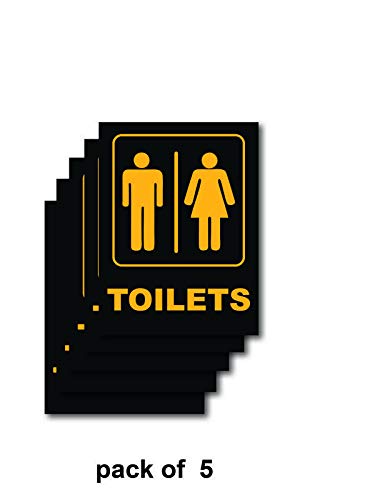 Buy 999Store restroom signage office supplies sunboard toilet sticker ...