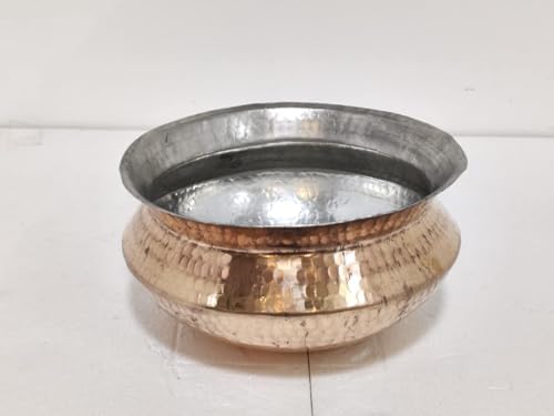 Buy P-TAL Copper Madurai Handi Tin Coated with Lid 100% Pure Copper ...