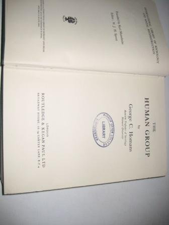 the Human Group: George C. Homans: Amazon.com: Books