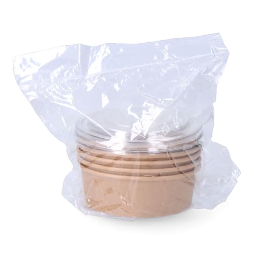 ROUND BIODEGRADABLE CARTON PACKAGING SALAD C/LID 500cc (5UD) – BigaMart