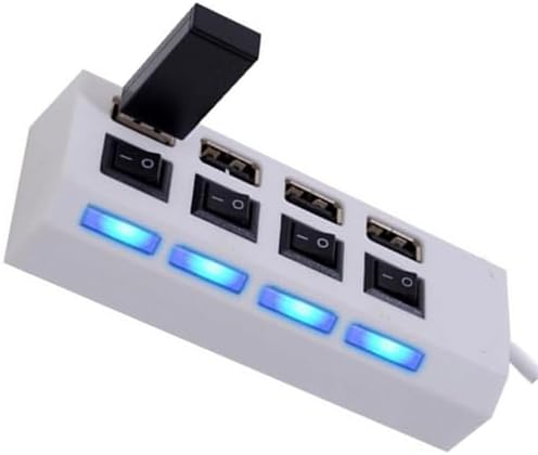 Hub 4 Portas USB Adaptador Mouse Teclado Pen Drive Usb X 4 Usb Branco ...