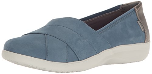 Rockport Women's Emalyn Slip-on Flat, Faded Denim, 6 M US | Amazon ...