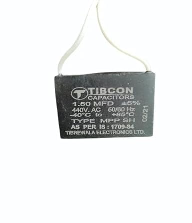 FROZMEC 1.5 uf/MFD 440V Tibcon Capacitor for Wall Fan/Table Fan ...