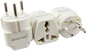 WEKSA Palestine/Israel Travel Adapter with Universal Input, US, UK ...