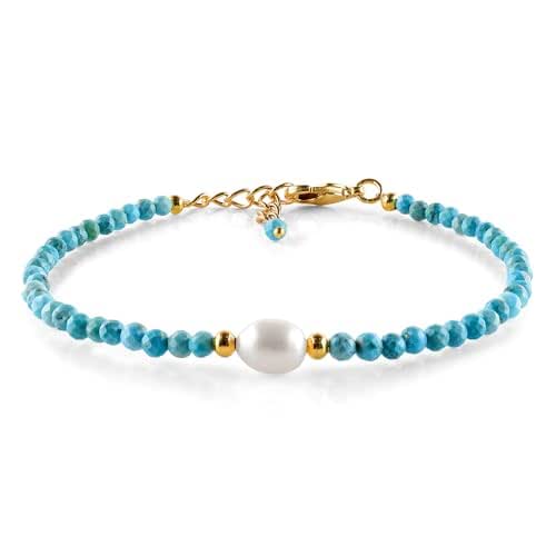 Amazon.com: InfinityGemsArt Blue Turquoise Jewelry For Women, December ...