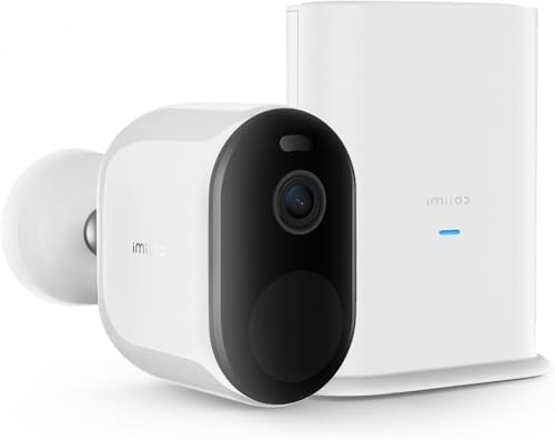 Amazon.com : IMILAB Wireless Outdoor Camera with Hub: 2.5K QHD Battery ...