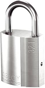 Abloy Sentry PL321/20B Brass Padlock w/ 2 Keys, Chrome Finish - Amazon.com