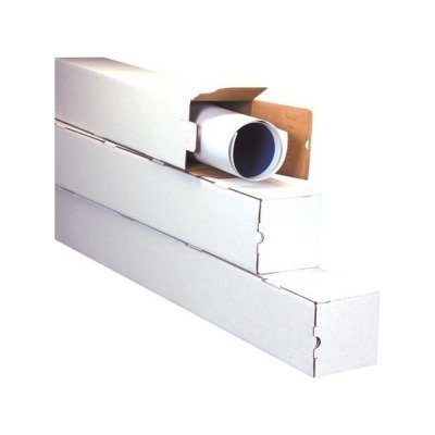 Box Partners M3337 3 in. x 3 in. x 37 in. Square Mailing Tubes- 25 ...