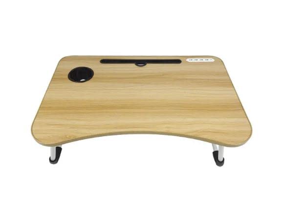 ATEVON The Computer Table Wooden Laptop Desk Folding Bed Tables Knee ...