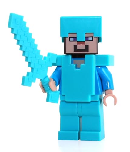 LEGO Minecraft Steve with Diamond Armor and Sword – BigaMart