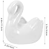Amazon.com : Yardwe White Swan Flowerpot Ceramic Swan Planter, Swan ...
