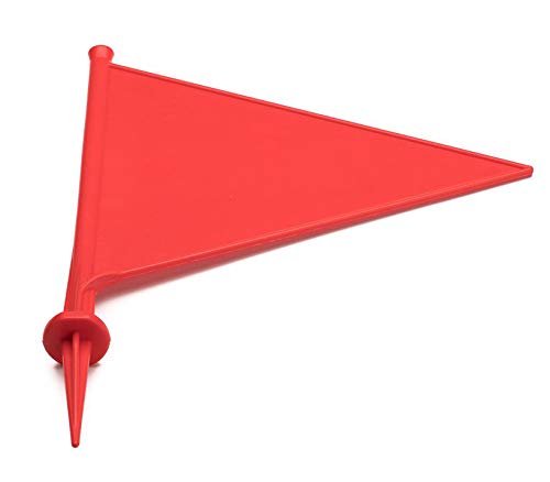 SanR Red Cricket Boundary Marker Flags,Marking Flag,Boundary Flag for ...