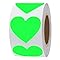Hylabelest Fluorescent Color Coding Dot Labels 1.5" Love Heart Shape ...