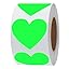 Hylabelest Fluorescent Color Coding Dot Labels 1.5" Love Heart Shape ...