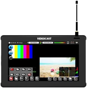 VIDEOCAST V5 Video Switcher Mixer 2 HDMI Input 4K Capture Seamless ...