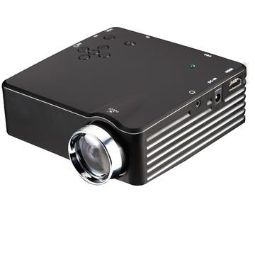 Moonsun GP7S Mini LED Projector with VGA/HDMI/USB/SD Card/AV inputs ...