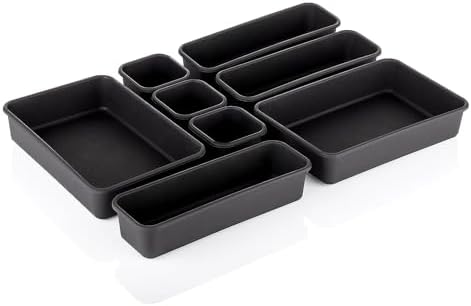 Kienlix Drawer Organizer Set Dresser Desk Drawer Dividers,Multipurpose ...