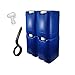 Amazon.com: API Kirk Containers 5 Gallon Samson Stackers, Blue, 4 Pack ...