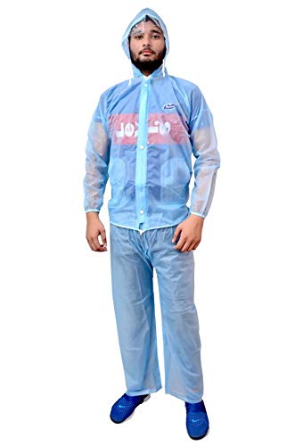 Buy BRATS N BEAUTY Men I Boys Sky Blue Color Transparent Raincoat XXL ...