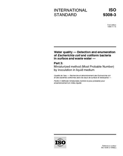 ISO 9308-3:1998, Water quality - Detection and enumeration of ...