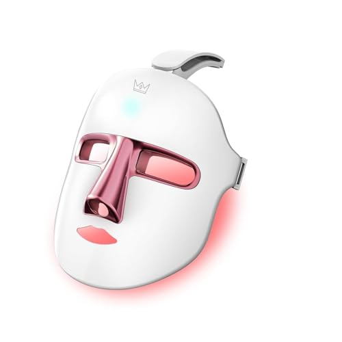 Red Light Mask for Face, 7-1 Colors Red Light Face Mask, Cordless ...