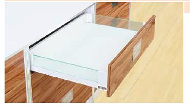 Glass Drawer System, Tandem Box With Side 500MM - 4 Inch Grey : Amazon ...