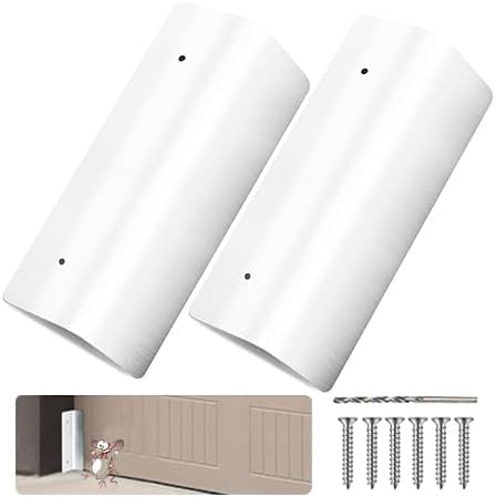 2 Pcs Garage Door Mouse Guard - Garage Door Seal Guards Rustproof Side ...