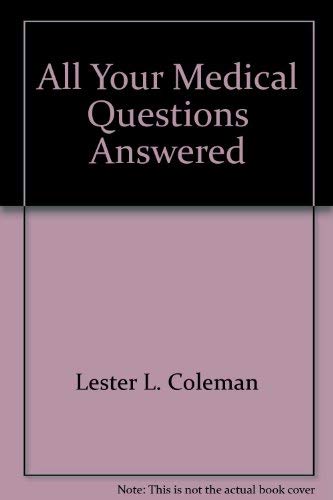 All Your Medical Questions Answered : Amazon.in: Books