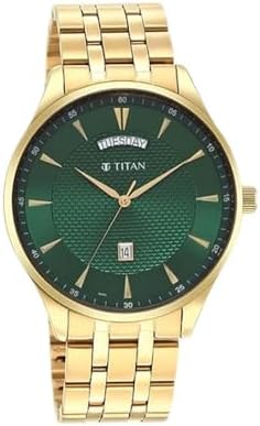 Buy Titan Karishma Zing Quartz Analog Green Dial Stainless Steel Strap ...