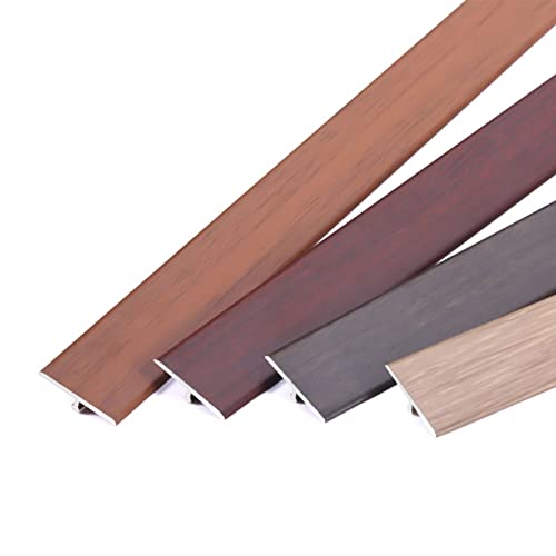 HAIXHX 2cm Wide T Molding Carpet/Tile Threshold Aluminium, Wood Grain ...