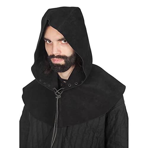 IBLUELOVER Medieval Cowl Cloak Viking Hood Cowl Hat Vintage Renaissance ...