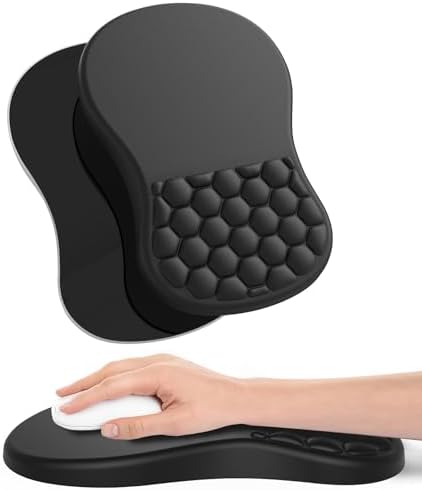 Amazon.com : eulps Mouse Pad with Wrist Rest, Wrist Support Mousepad ...