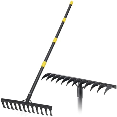 Faithfull Prestige Garden Rake - Stainless Steel with Ash Handle 1625mm ...