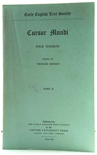 Cursor Mundi: A Northumbrian Poem of the XIVth Century, Part II: Text ...