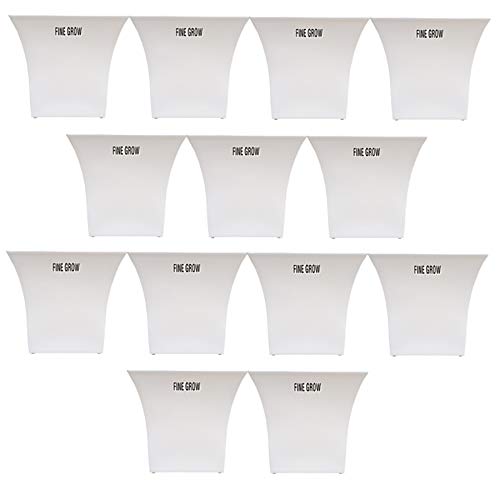 Plastic Rubi Pot 4 inch White Set of 13 : Amazon.in: Garden & Outdoors