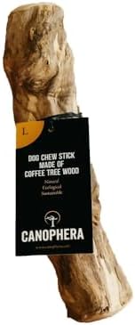 Canophera Coffee wood dog chew sticks for regular chewers - Size Large ...