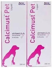 Buy BULLYPET Calcimust Pet Syrup, Calcium Supplement for Strong Bones ...