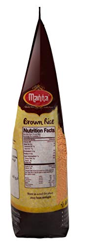 Manna Brown Rice, 5kg (1kg x 5 Packs) - Long Grain, Unpolished. 100% ...