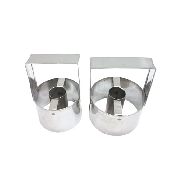 Buy Stainless Steel Donut Cutter Duo - Pack of 2 (2.5 x 4inch and 3 x ...