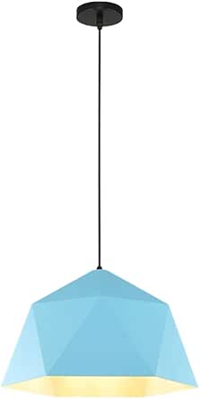 CSSYKV Rhombus Metal E27 Pendant Light Nordic Macaron Colorful ...