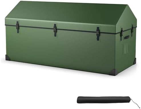TANGZON 658L Outdoor Garden Storage Box, 150 x 69 x 77 cm All-Weather ...