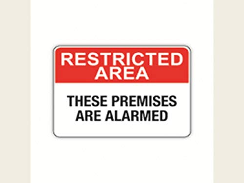 INSHOPFITTING SIGN BOARD RESTRICTED AREA THESE PRMISES ARE ...