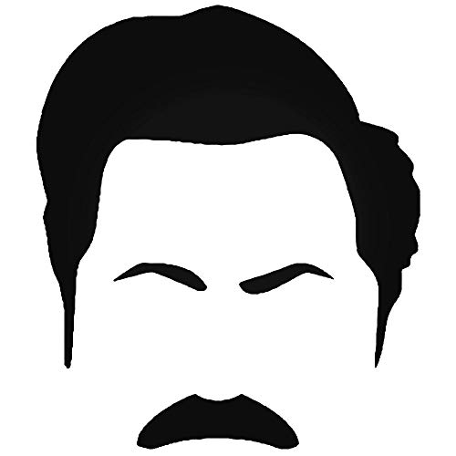 Ron Swanson Face Outline